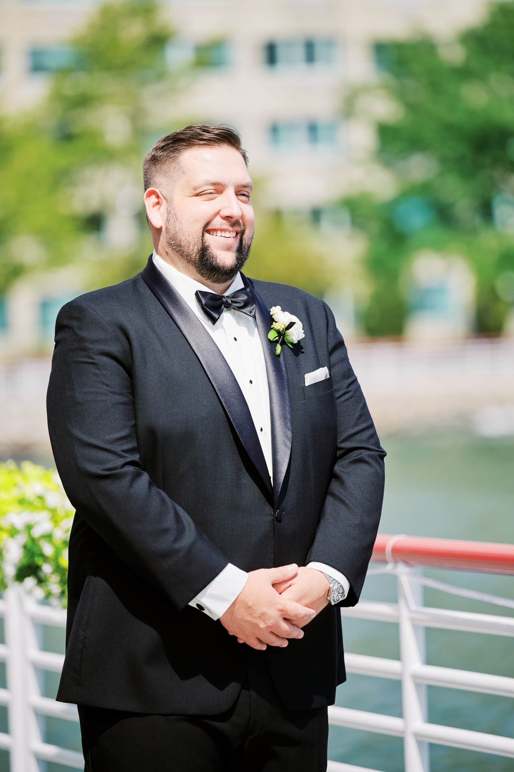 A NYC Skyline Wedding at Battello in Jersey City - coreylamar.com